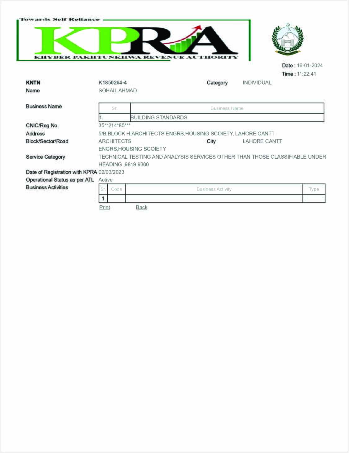 CERTIFICATIONS | Building Standards Limited